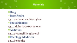 Uv Curable gel formulations | PPTX