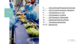 UVC & Food Processing | PDF
