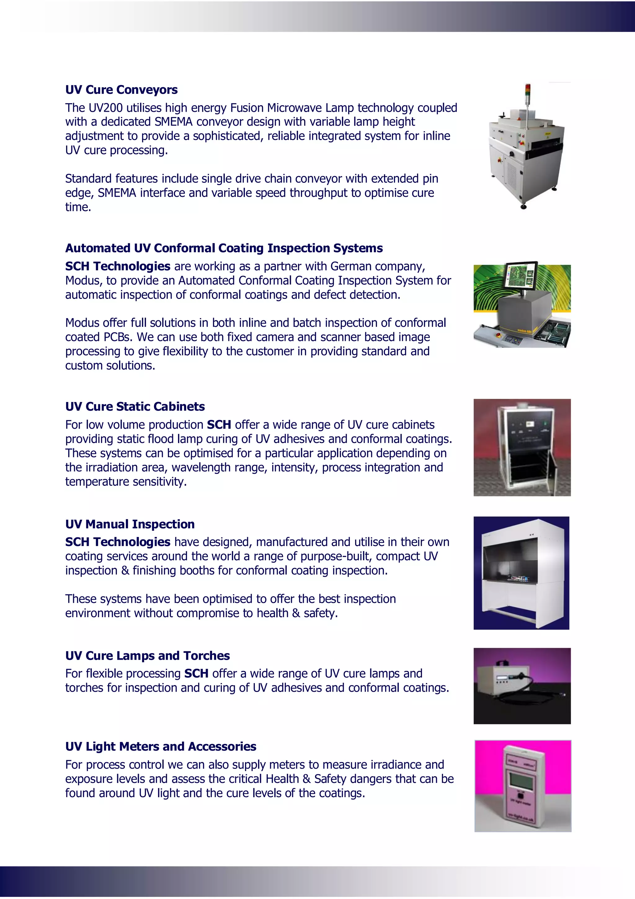 UV cure equipment 4 page brochure | PDF