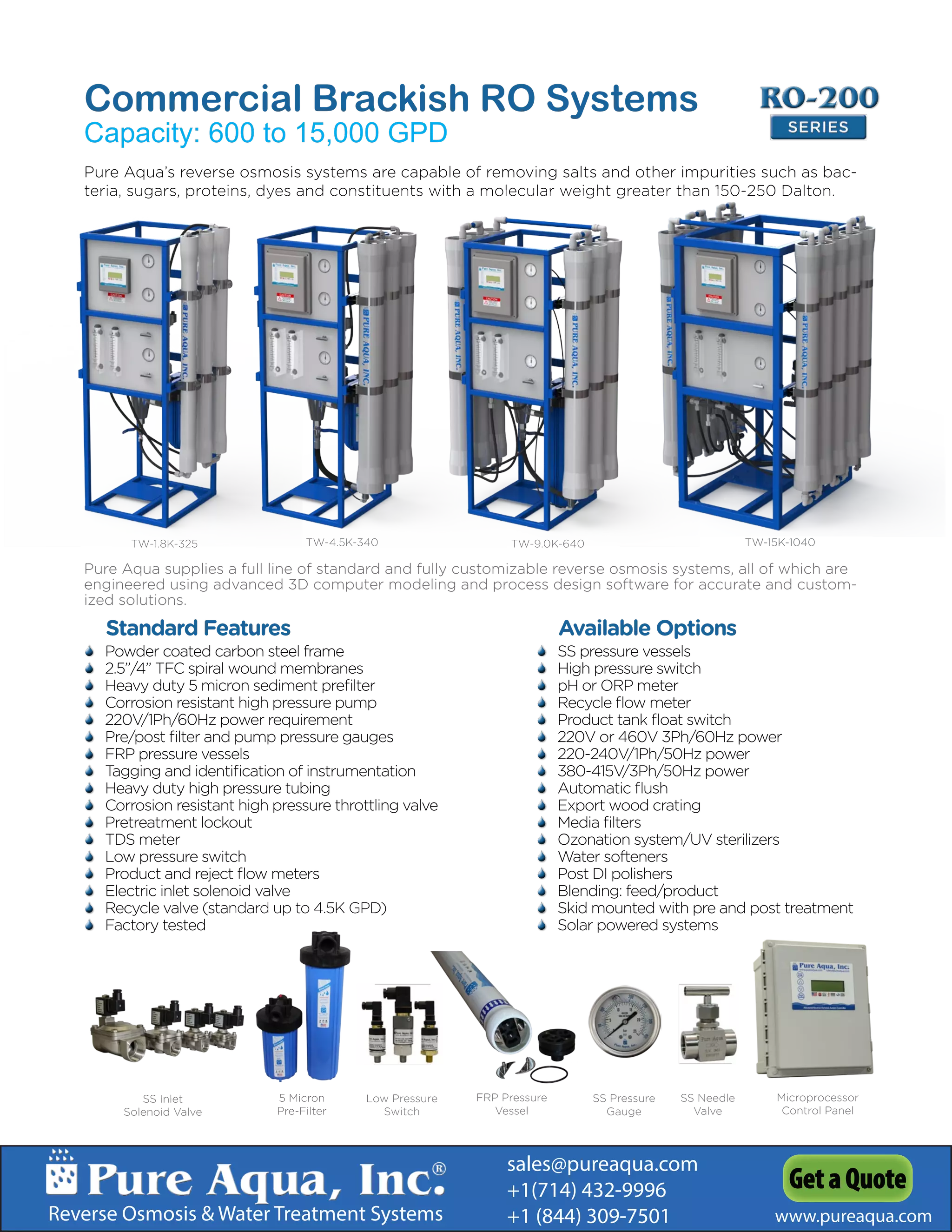 Commercial reverse osmosis RO systems | PDF