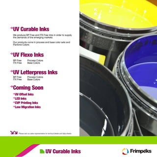 FRIMPEKS UV VARNISHES & UV INKS | PDF