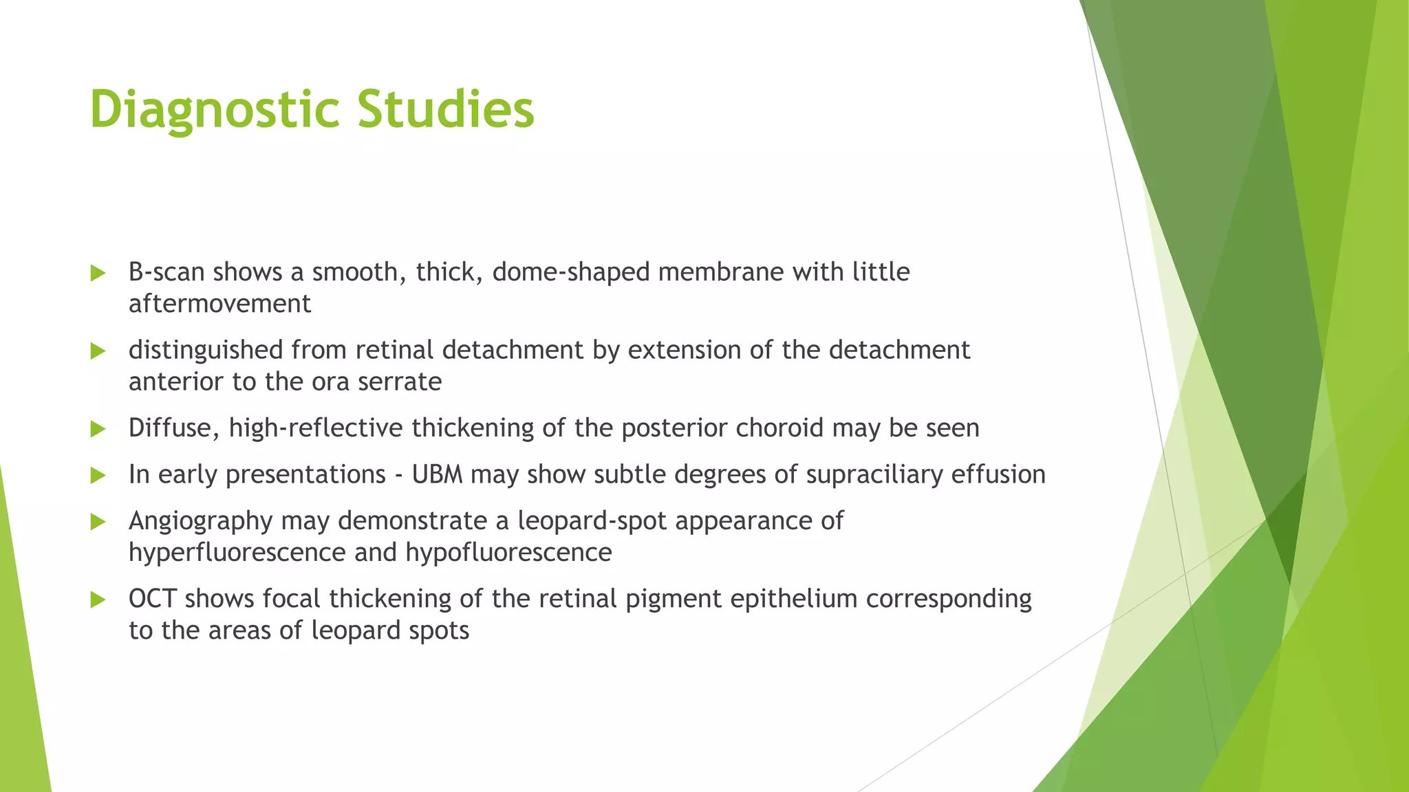 Uveal effusion syndrome | PPTX