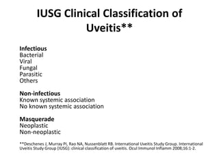 Uveitis investigations | PPTX