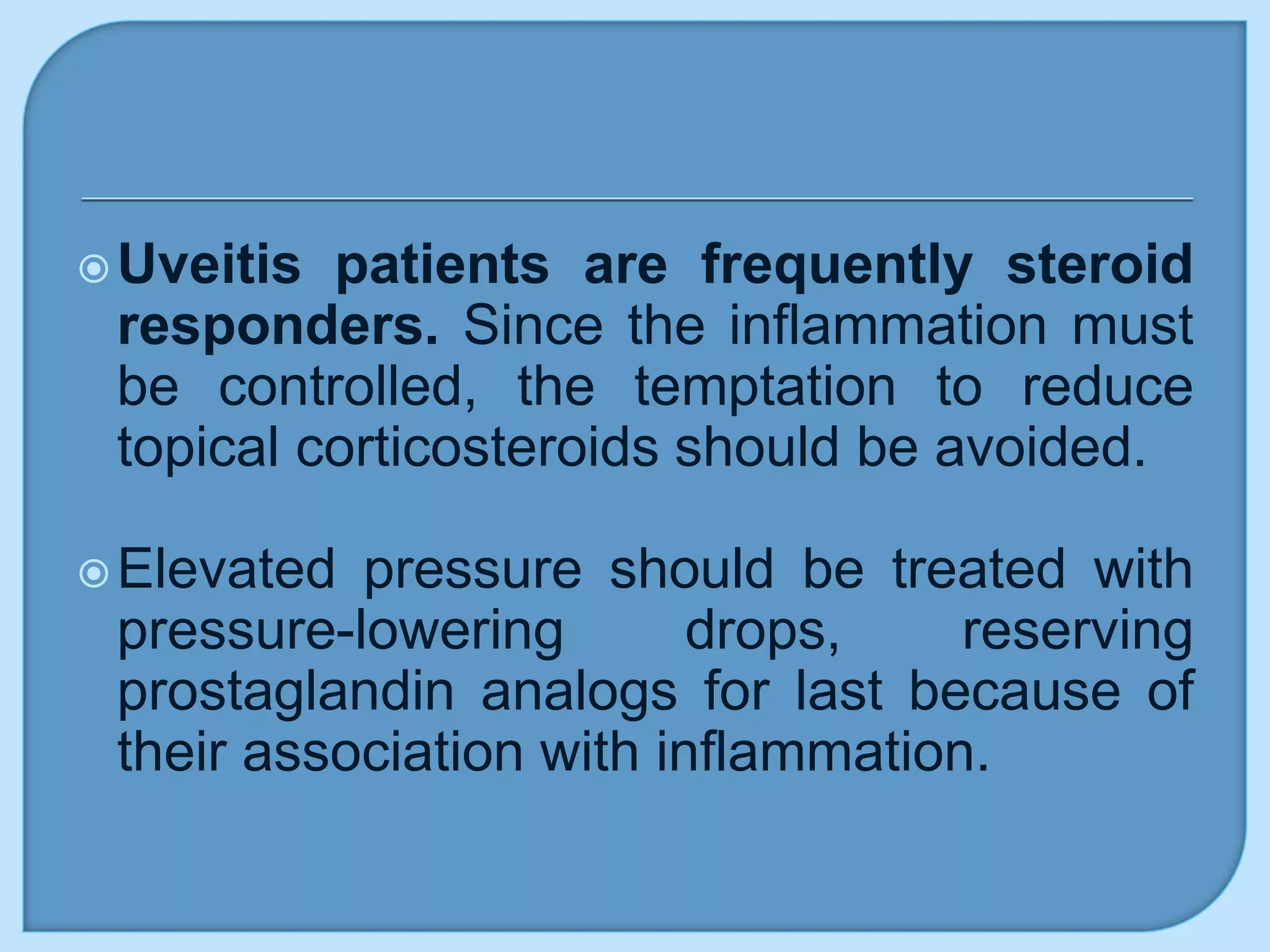 Recent Advances in Treatment of Uveitis | PPTX