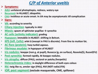 Uveitis (recent) | PPTX