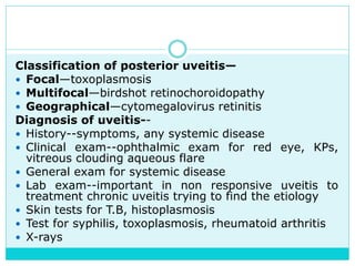 Chronic Uveitis Causes
