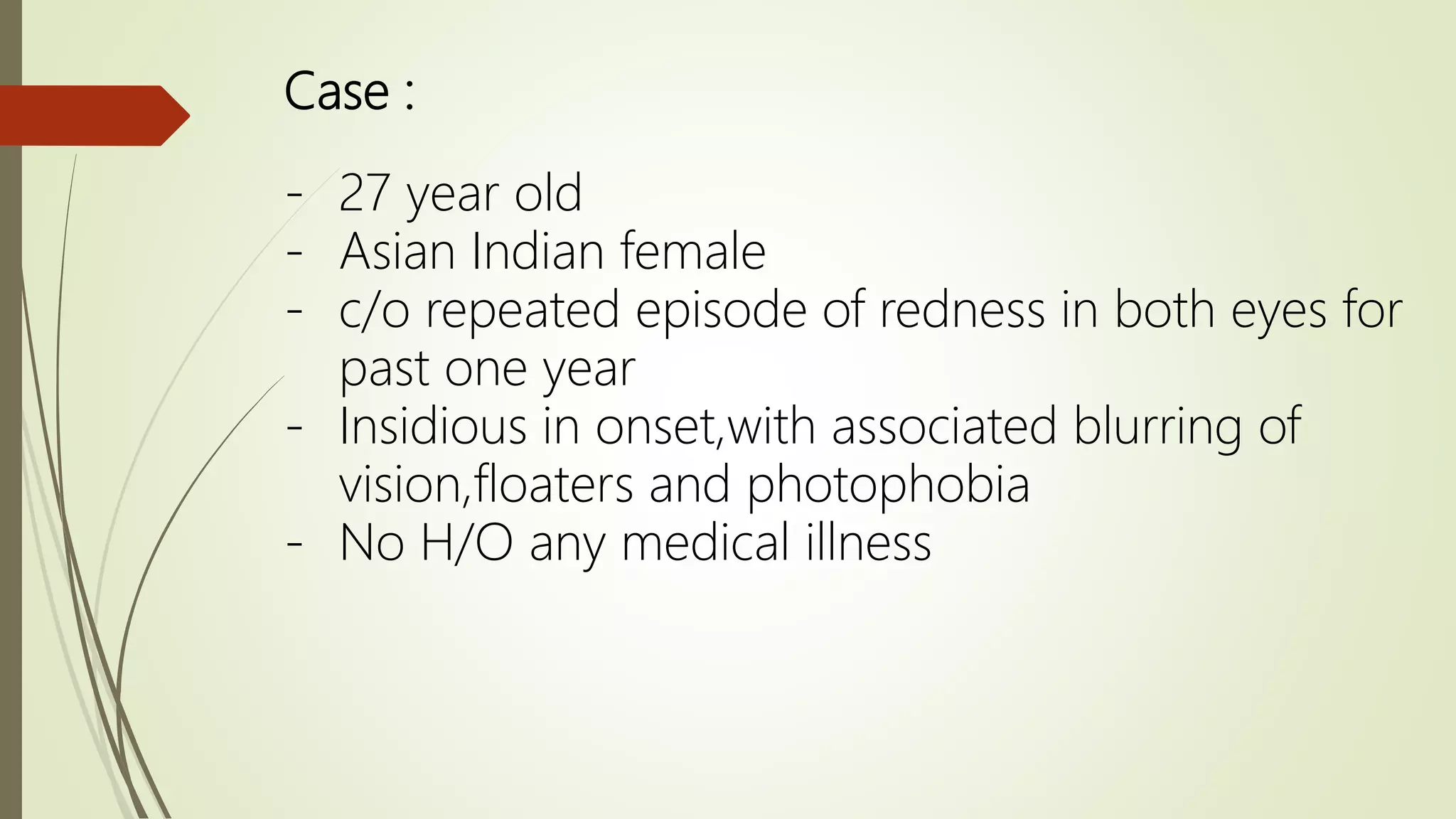 Tubercular Intermediate Uveitis | PPT