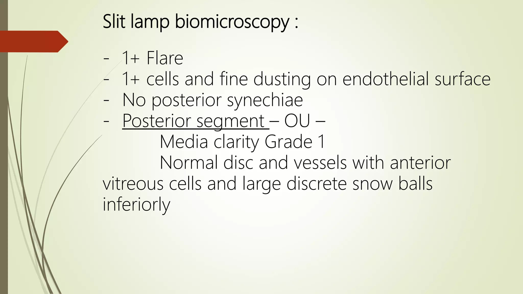 Tubercular Intermediate Uveitis | PPT