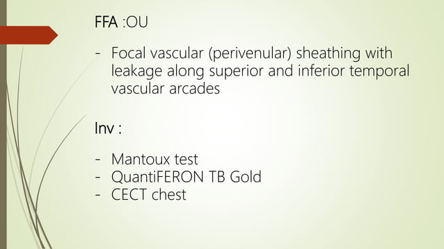 Tubercular Intermediate Uveitis | PPT