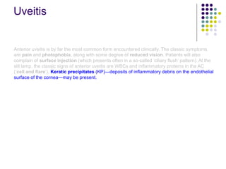 Uveitis in the eye anterior uvitis and posterior uveitis | PDF