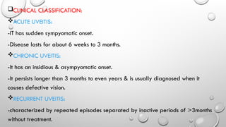 uveitis of the anterior segment and posterior segment | PPTX