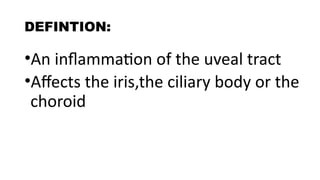UVEITIS exam reference notes important.pptx