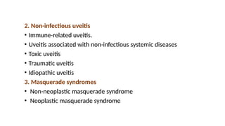 classification of uveitis and any uveitis | PPTX