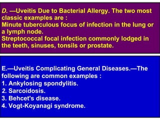 Uveitis 2lectures by dr. khaled | PPT