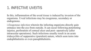 Aetiology and classification of uveitis. | PPTX