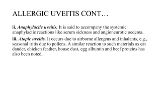 Aetiology and classification of uveitis. | PPTX