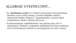 Aetiology and classification of uveitis. | PPTX