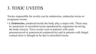 Aetiology and classification of uveitis. | PPTX