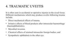 Aetiology and classification of uveitis. | PPTX