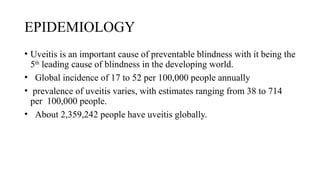 Aetiology and classification of uveitis. | PPTX