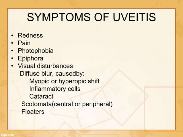 Uveitis classification & clinical features 1 | PPTX