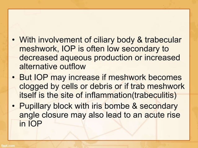 Uveitis classification & clinical features 1 | PPTX