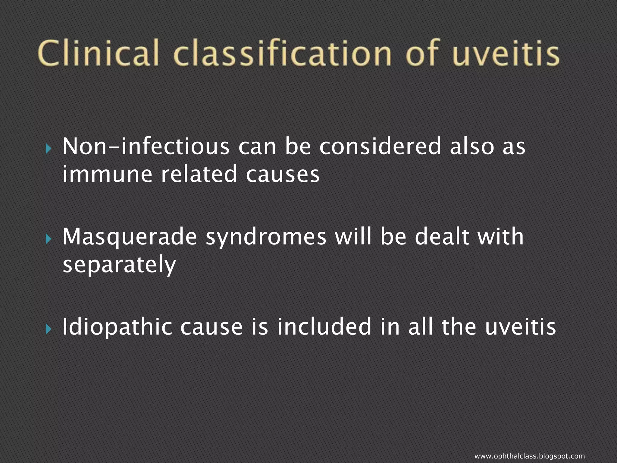 Common Causes of Uveitis Part1 | PPTX