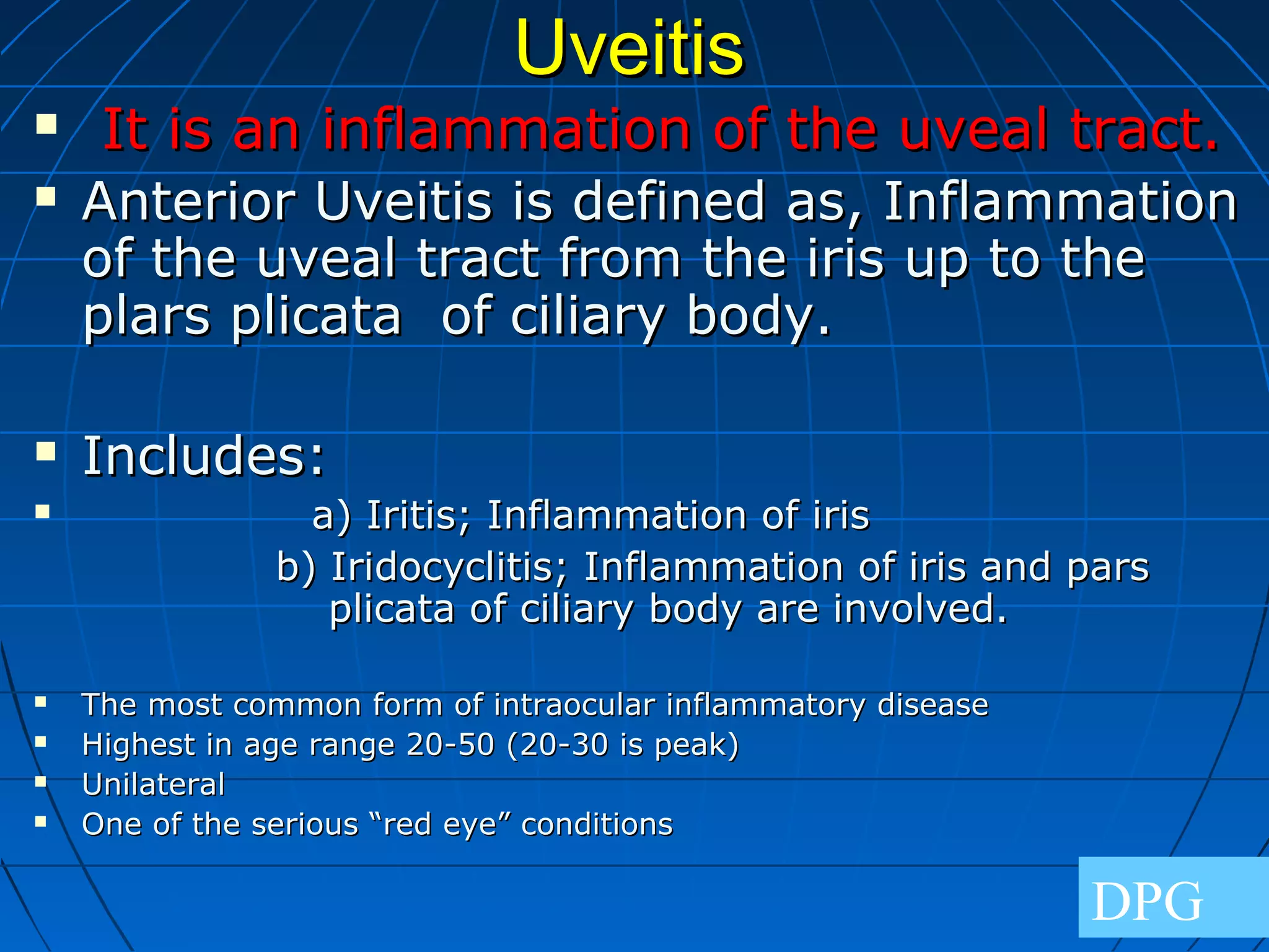 Uveitis Eye presentation- Darayus | PPT