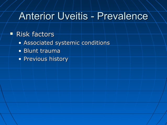 Uveitis Eye presentation- Darayus | PPT
