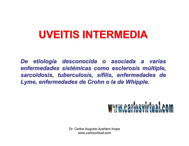 Uveitis Intermedia | PDF | Eye and Vision Conditions | Diseases and ...