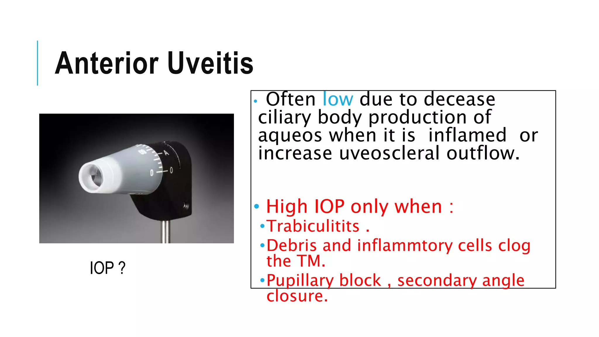 Uveitits classifications and Approach | PPTX