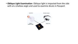 UV examination.pptx (questioned documents examination ) | PPTX