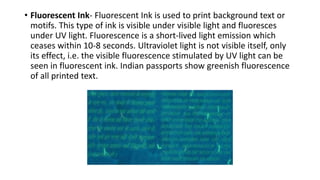 UV examination.pptx (questioned documents examination ) | PPTX