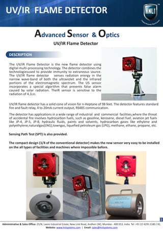 Uv flame detector | PDF