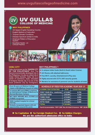 Uv gullas college of medicine fee structure 20 21 | PDF | Undergraduate Education | College ...