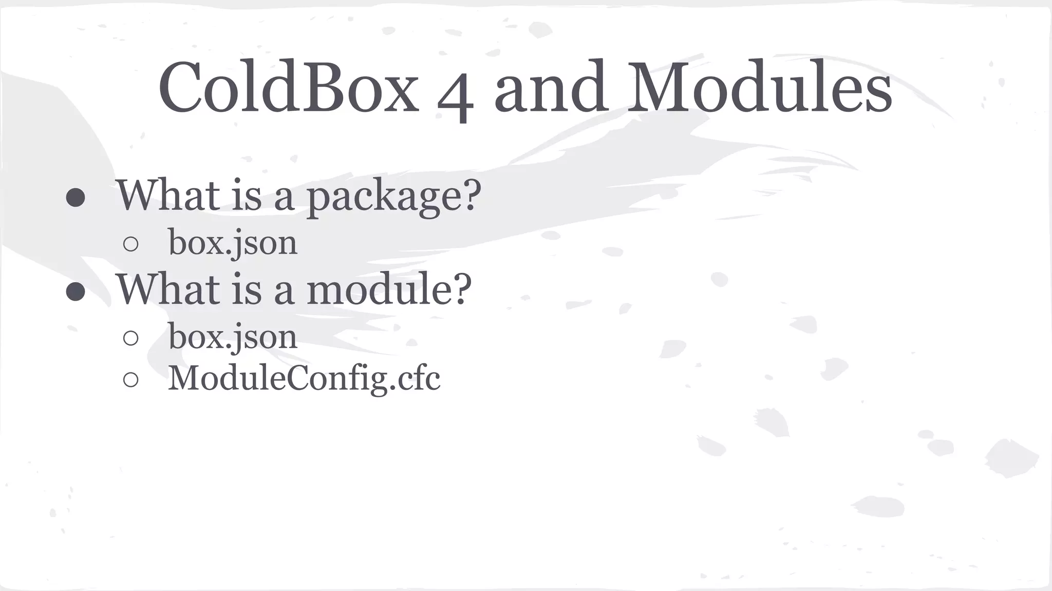 ITB2015 - ColdBox 4 MVC Modular Architecture | PDF
