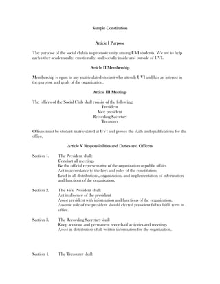 UVI Sample Constitution | PDF