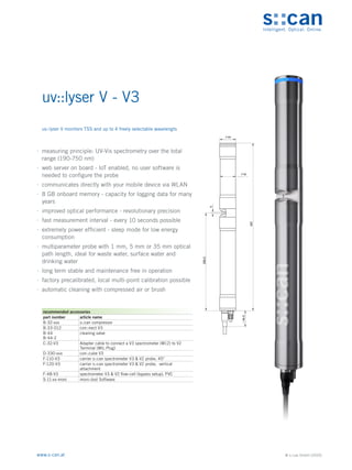 Uvlyser v3 ww_en_tss uv254 in water_scan | PDF