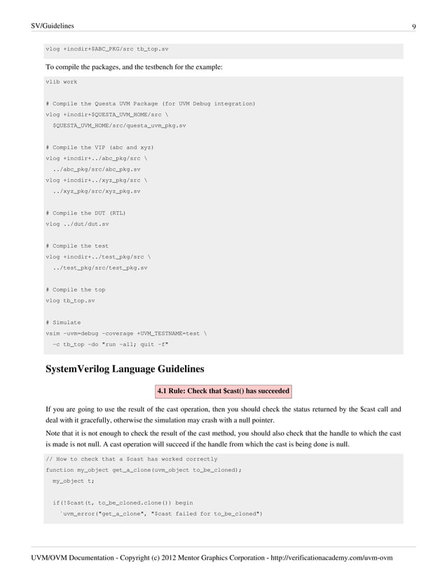 Uvm Cookbook Systemverilog Guidelines Verification Academy Pdf Programming Languages Computing