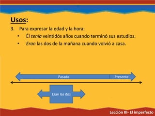 Unidad II- Lección 3- El imperfecto del indicativo | PPTX