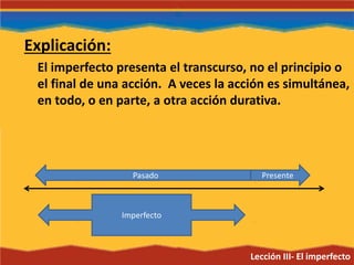 Unidad II- Lección 3- El imperfecto del indicativo | PPTX