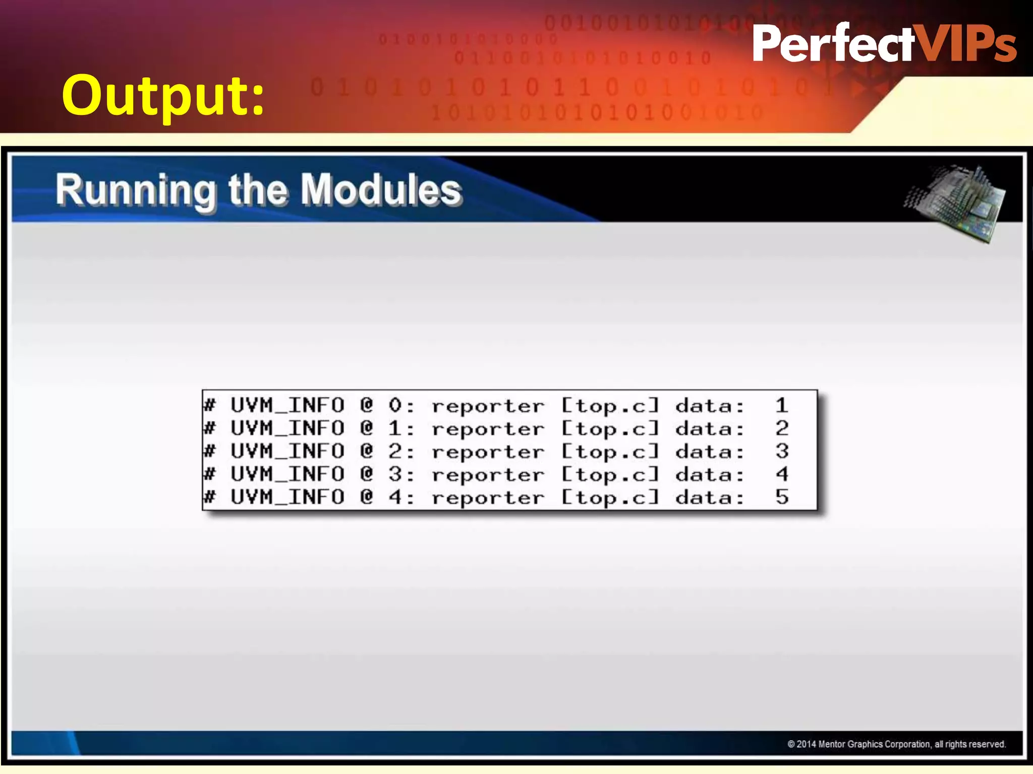 PerfectVIPs Uvm tlm slides format | PPT