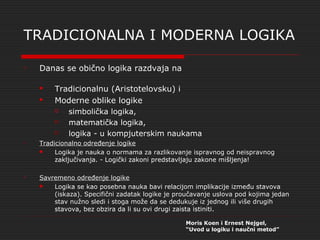 Uvod u logiku | PPT