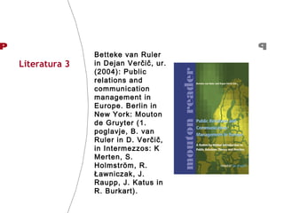 Uvod v komunikacijski menedžement | PPT