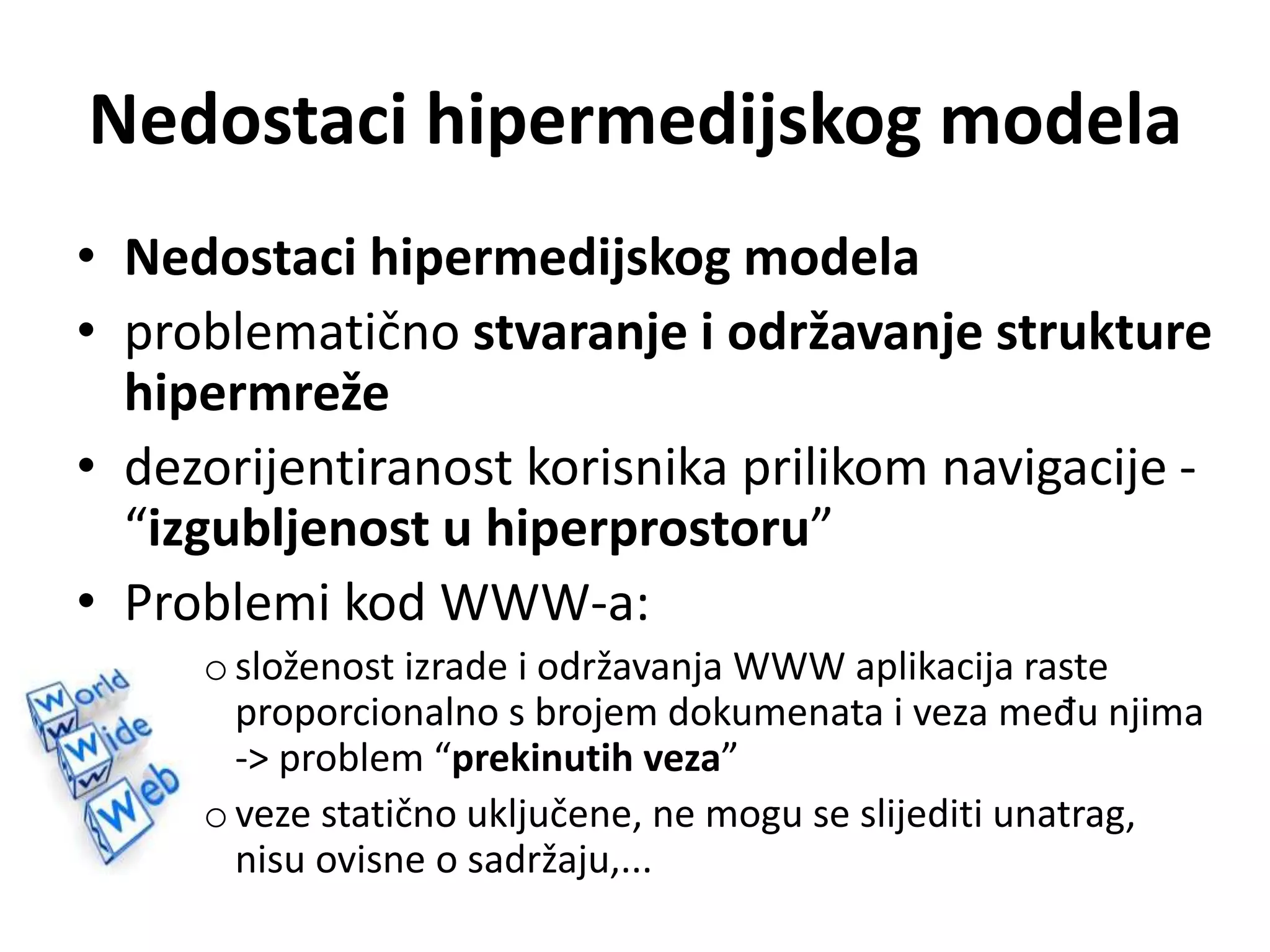 Uvodni pojmovi o multimediji i hipermediji | PPTX