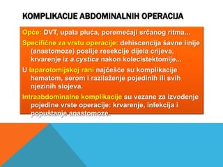 Uvod u abdominalnu kirurgiju | PPSX