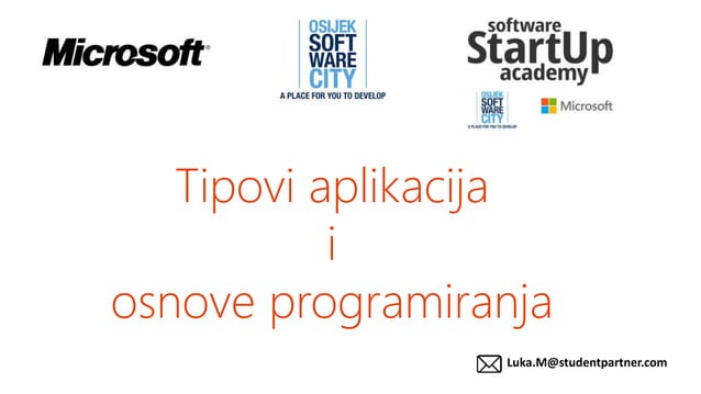 Uvod u aplikacije - Luka Mandić | PPT