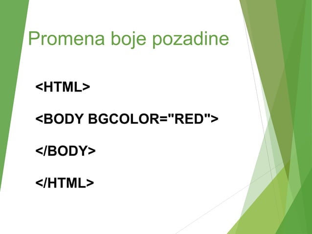 Uvod u html - osnovna škola | PPT