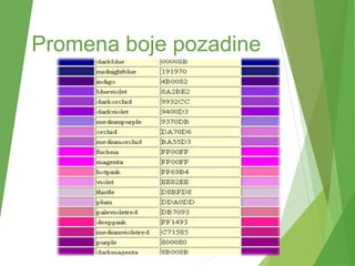 Uvod u html - osnovna škola | PPT