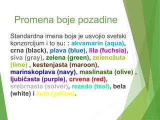 Uvod u html - osnovna škola | PPT